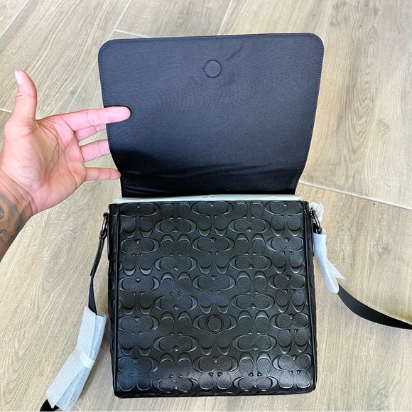 Coach | Bags | Coach Houston Map Bag In Signature Leather | Poshmark